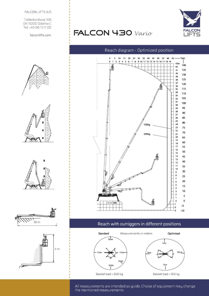 DATASHEETS & BROCHURES FALCON 29-52 meters | Falcon Lifts